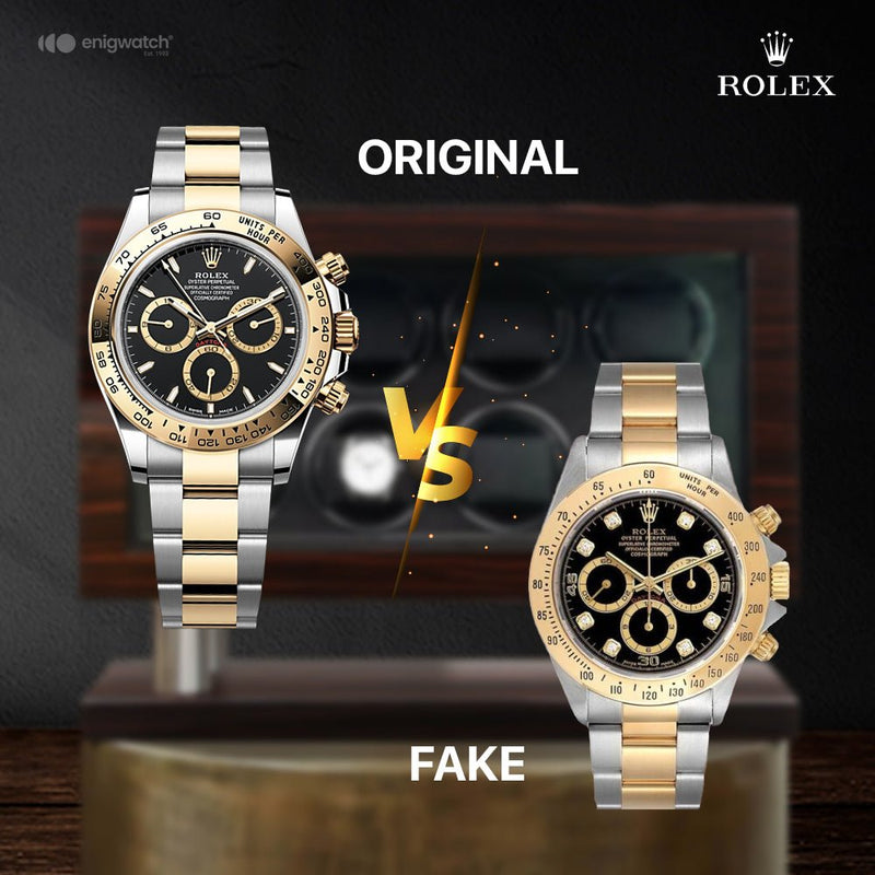 Real Rolex vs Fake Review: Don't Get Fooled by These 5 Tricks! – Enigwatch